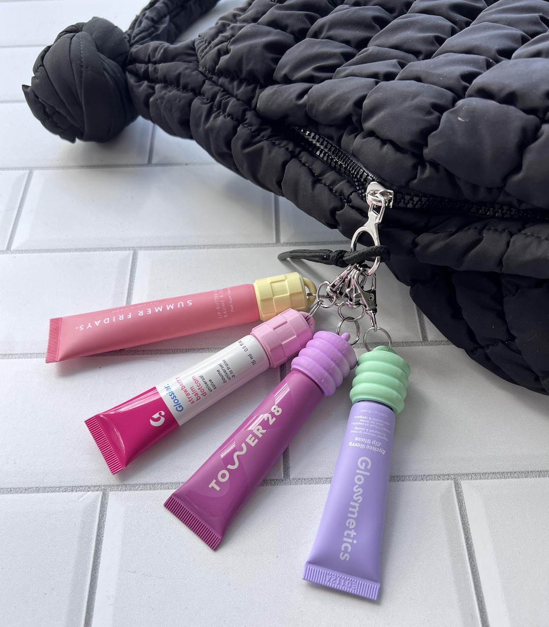 GLOSSGRL Keychain Cap for Lipgloss and Balm - Bubble Cap - Chap Cap ...