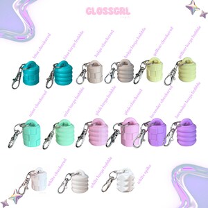 GLOSSGRL Keychain Cap for Lipgloss and Balm - Bubble Cap - Chap Cap ...