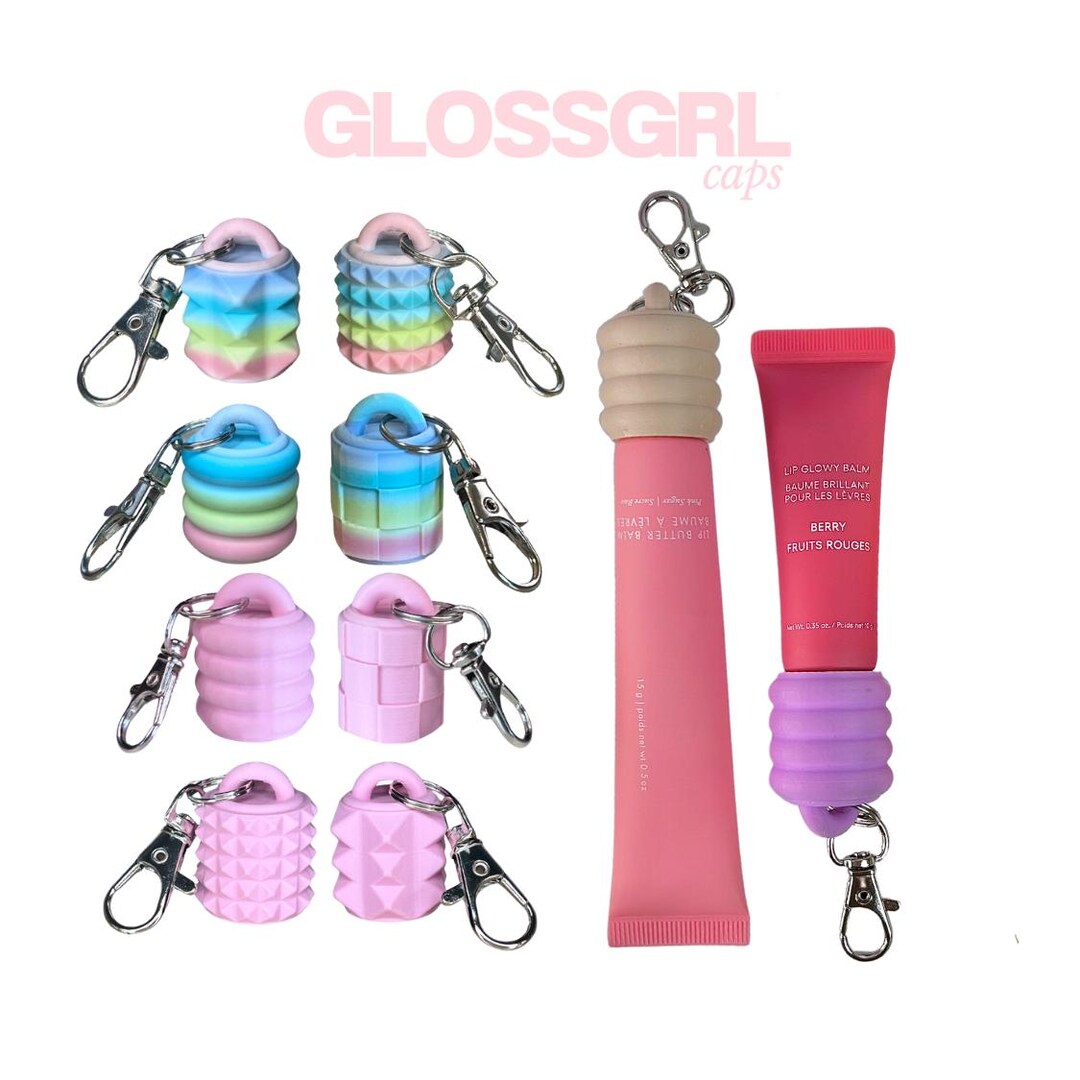 GLOSSGRL Keychain Cap for Lipgloss and Balm - Bubble Cap - Chap Cap ...