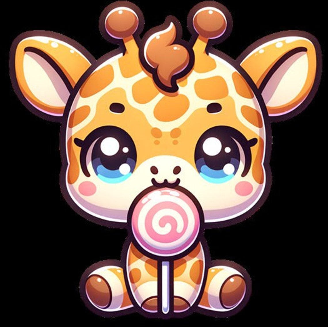Baby Animal Sticker-set Cute Baby Animals Eating Lollies Baby Koala ...