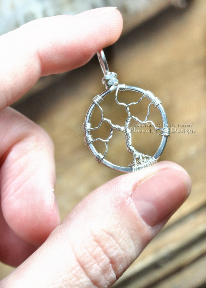 Tiny Little Tree of Life Pendant Mini Miniature Wire Wrapped - Etsy