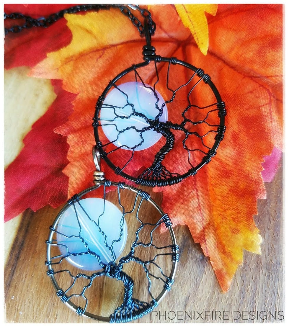 CUSTOM Tree of Life Pendant Full Moon YOUR CHOICE Made to Order Tree of ...