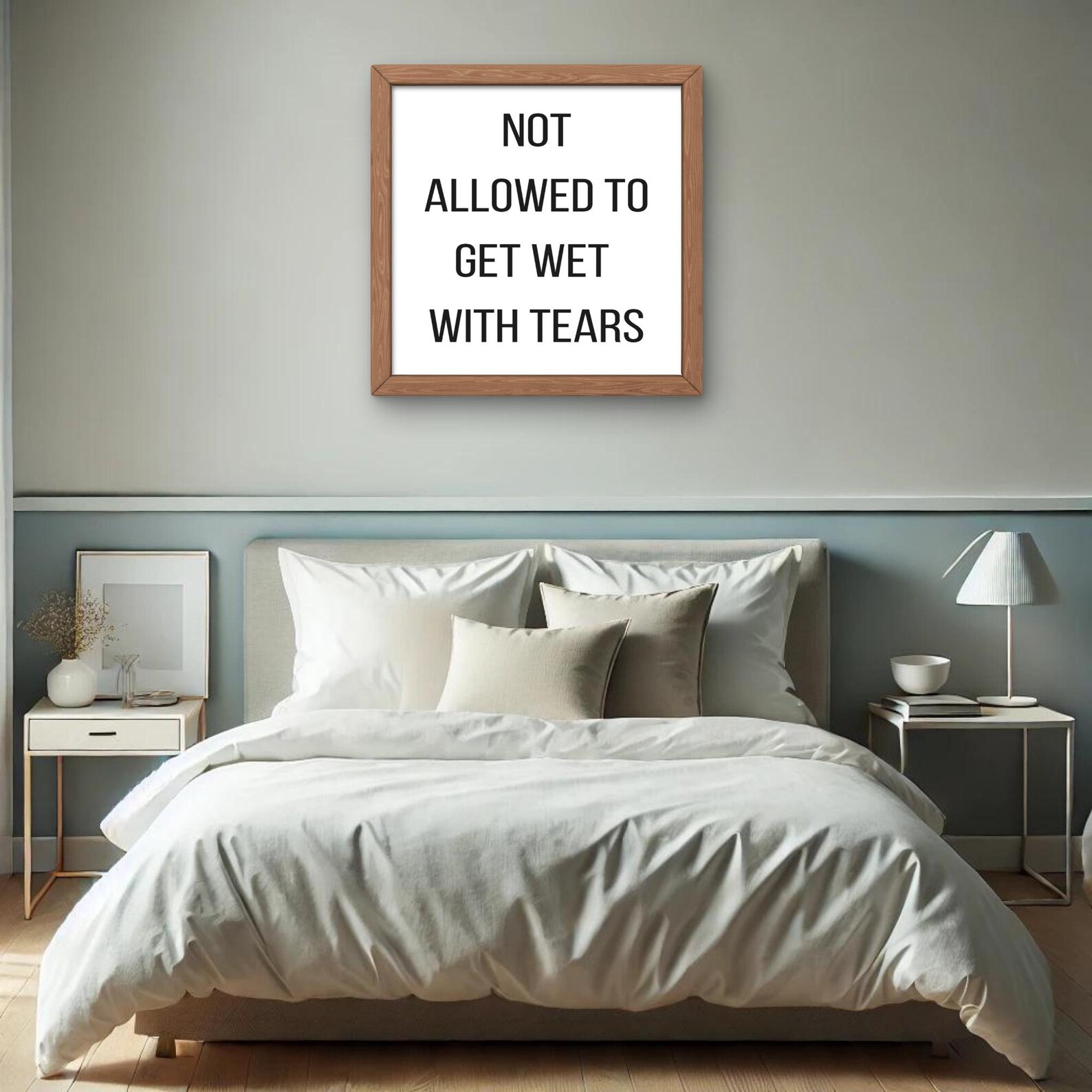 Not Allowed to Get Wet With Tears PNG for Home Living Pillow Cover and ...