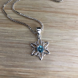 Snowflake Necklace and Earrings Set, Winter Necklace With Gems, Gifts ...