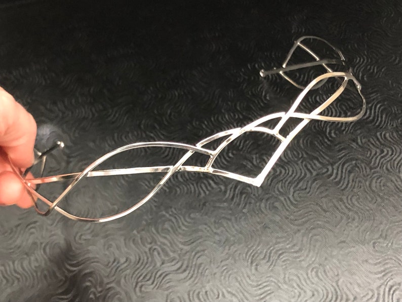 Handmade Sterling Silver Elvish Bridal Circlet: Celtic Wedding Tiara - Etsy