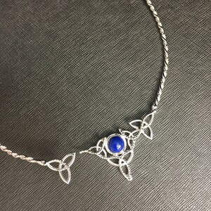 Celtic Neck Ring, Irish Torc Jewelry, Moonstone Amethyst Garnet Neck ...