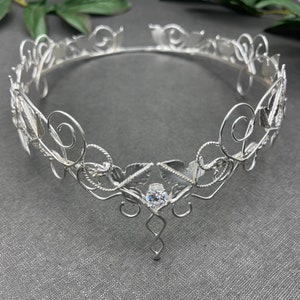 Bridal Woodland Head Crown Sterling Silver, Outlander, Fantasy Wedding ...