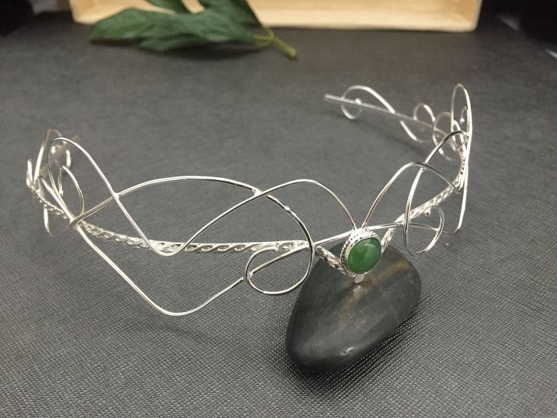 Bohemian Art Nouveau Moonstone Tiara in Sterling Silver | Etsy