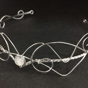 Bohemian Art Nouveau Moonstone Tiara in Sterling Silver - Etsy