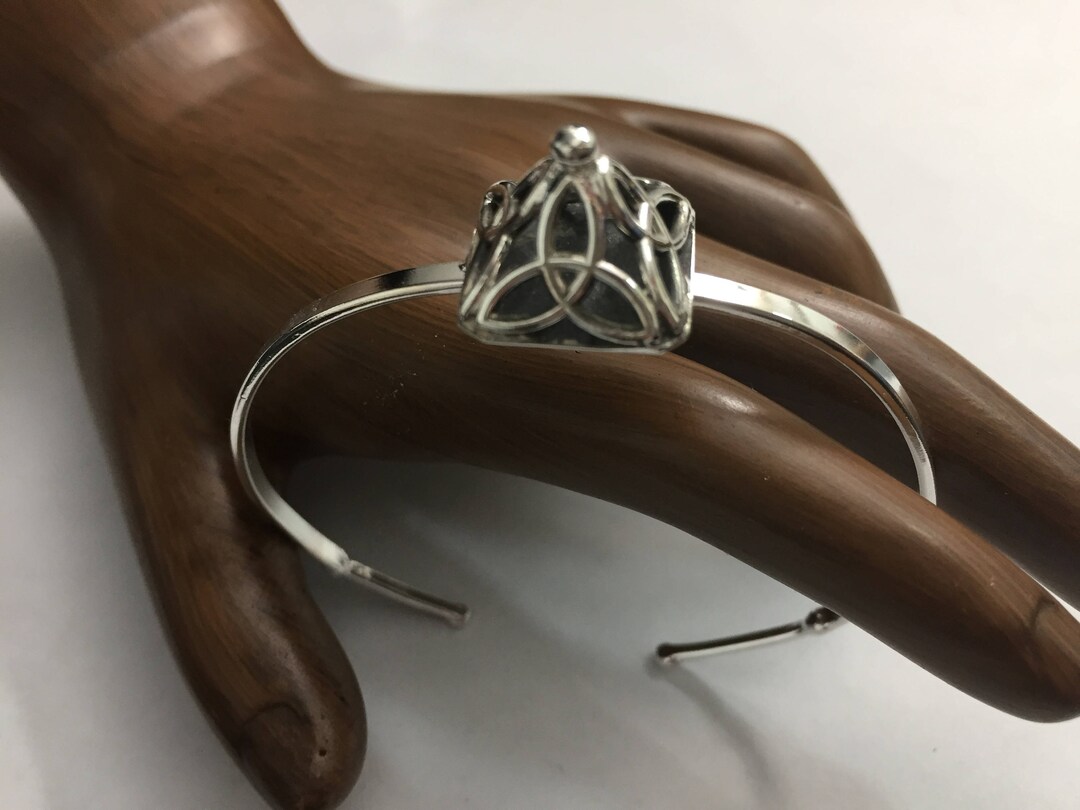 Celtic Trinity Knot Bracelet Cuff Sterling Silver, Irish Bracelet Cuff, Trinity Knot Scottish ...