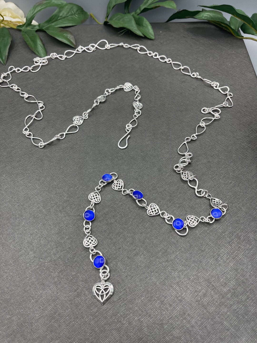 Sterling Silver Celtic Knot Lariat Belt: Renaissance Wedding Girdle - Etsy