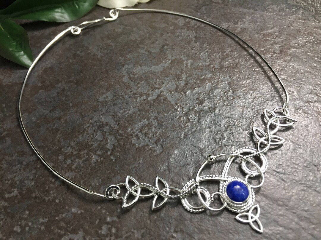 Celtic Trinity Knot Neck Jewelry, Celtic Victorian Neck Ring, Statement ...