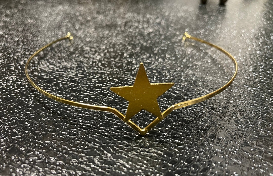 Star Tiara Headpiece, Bridal Circlet Star Pentagram Pagan Handfasting ...