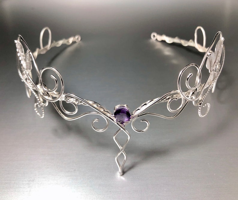Handmade Sterling Silver Woodland Norse Pagan Goddess Circlet, Elvish ...