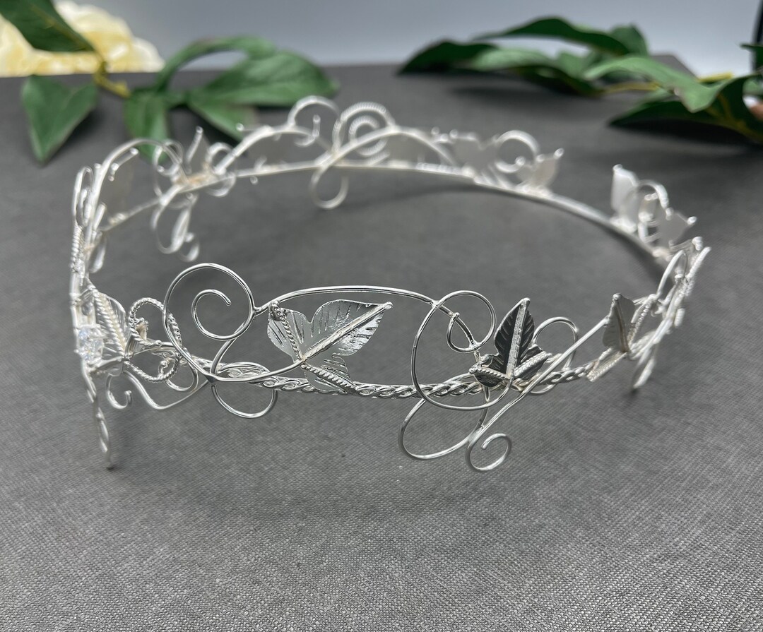 Bridal Woodland Head Crown Sterling Silver, Outlander, Fantasy Wedding ...