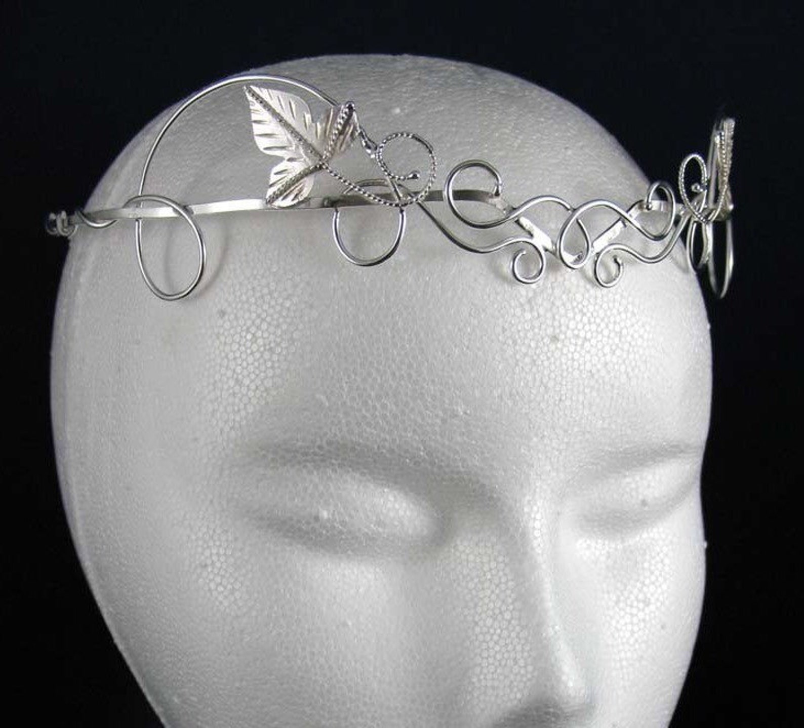 Circlets Woodland Elvish Tiara in Sterling Silver Artisan - Etsy