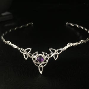 Celtic Knot Bridal Sterling Silver Tiara, Irish Wedding Tiara, Irish ...