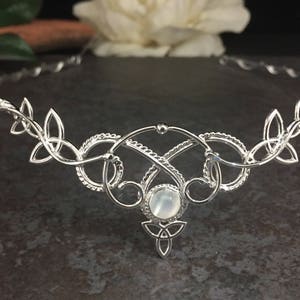 Celtic Bridal Tiaras, Bohemian Celtic Wedding, Woodland Bridal Tiara, Sterling Silver Wedding ...
