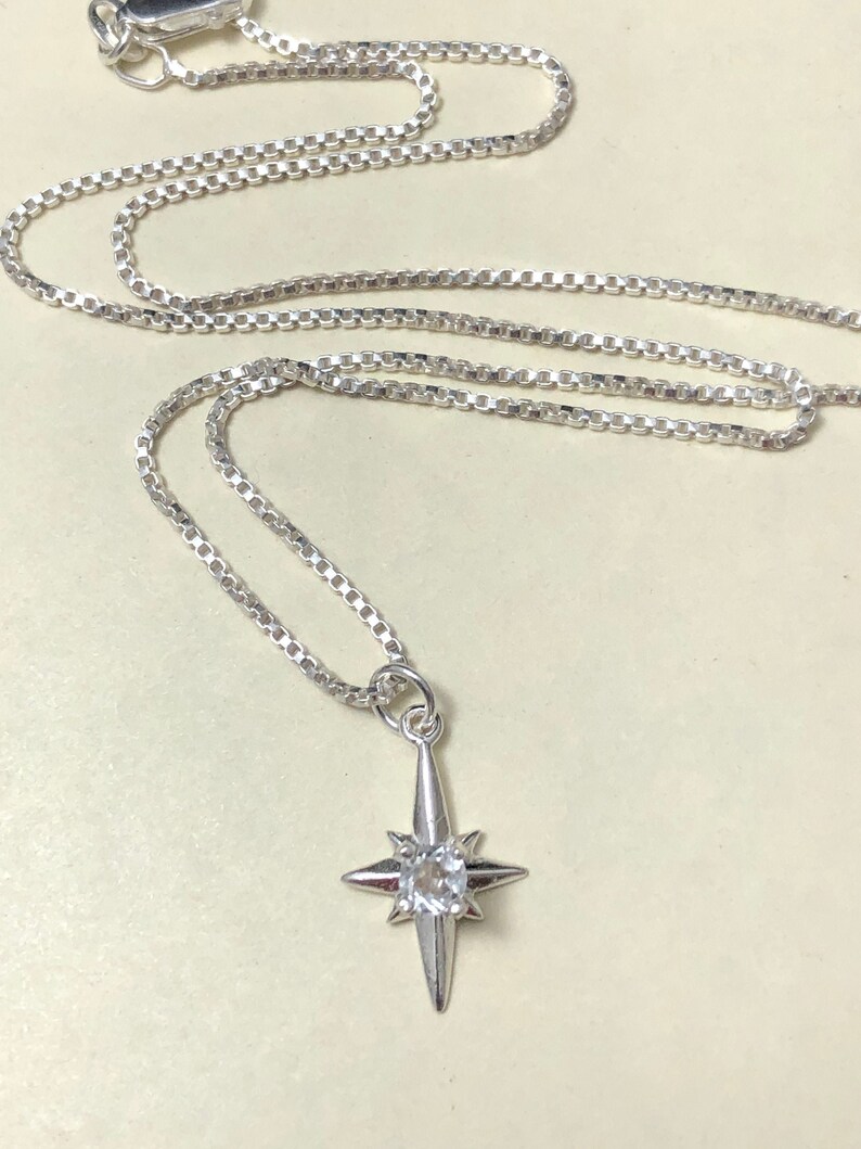 Star Topaz Necklace in Sterling Silver Star Necklace Gifts - Etsy