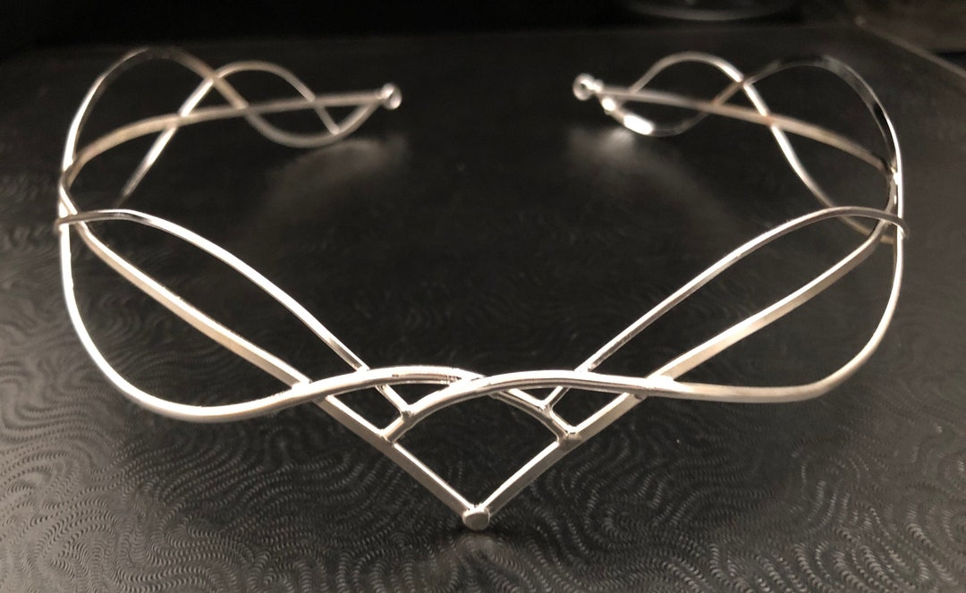 Handmade Sterling Silver Elvish Bridal Circlet: Celtic Wedding Tiara - Etsy