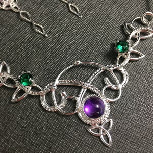 Celtic Knot Neck Ring in Sterling Silver, Artisan Jewelry , Celtic Neck ...