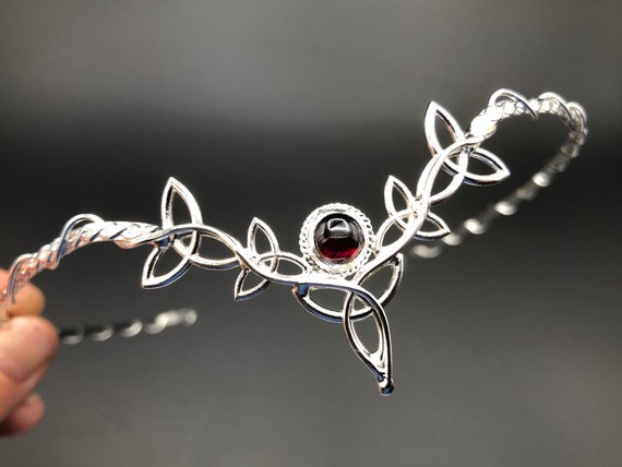 Celtic Moonstone Tiara in Sterling Silver Irish Sapphire | Etsy