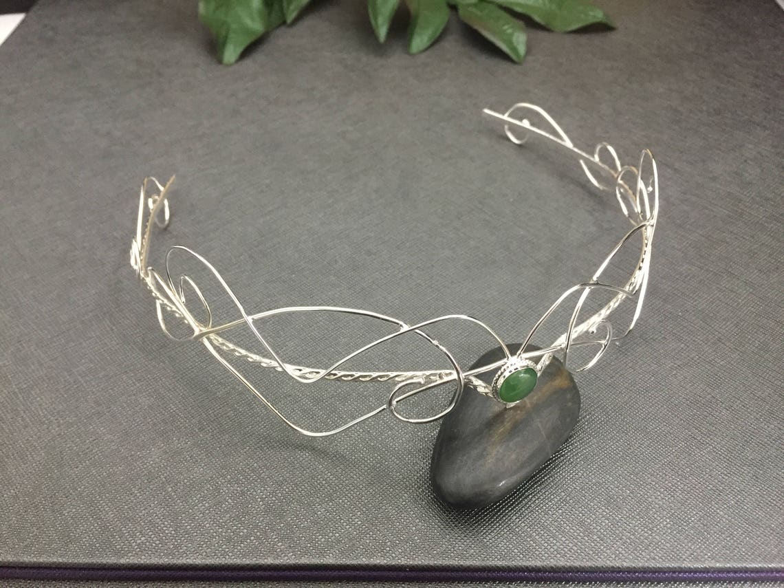 Bohemian Art Nouveau Moonstone Tiara in Sterling Silver | Etsy