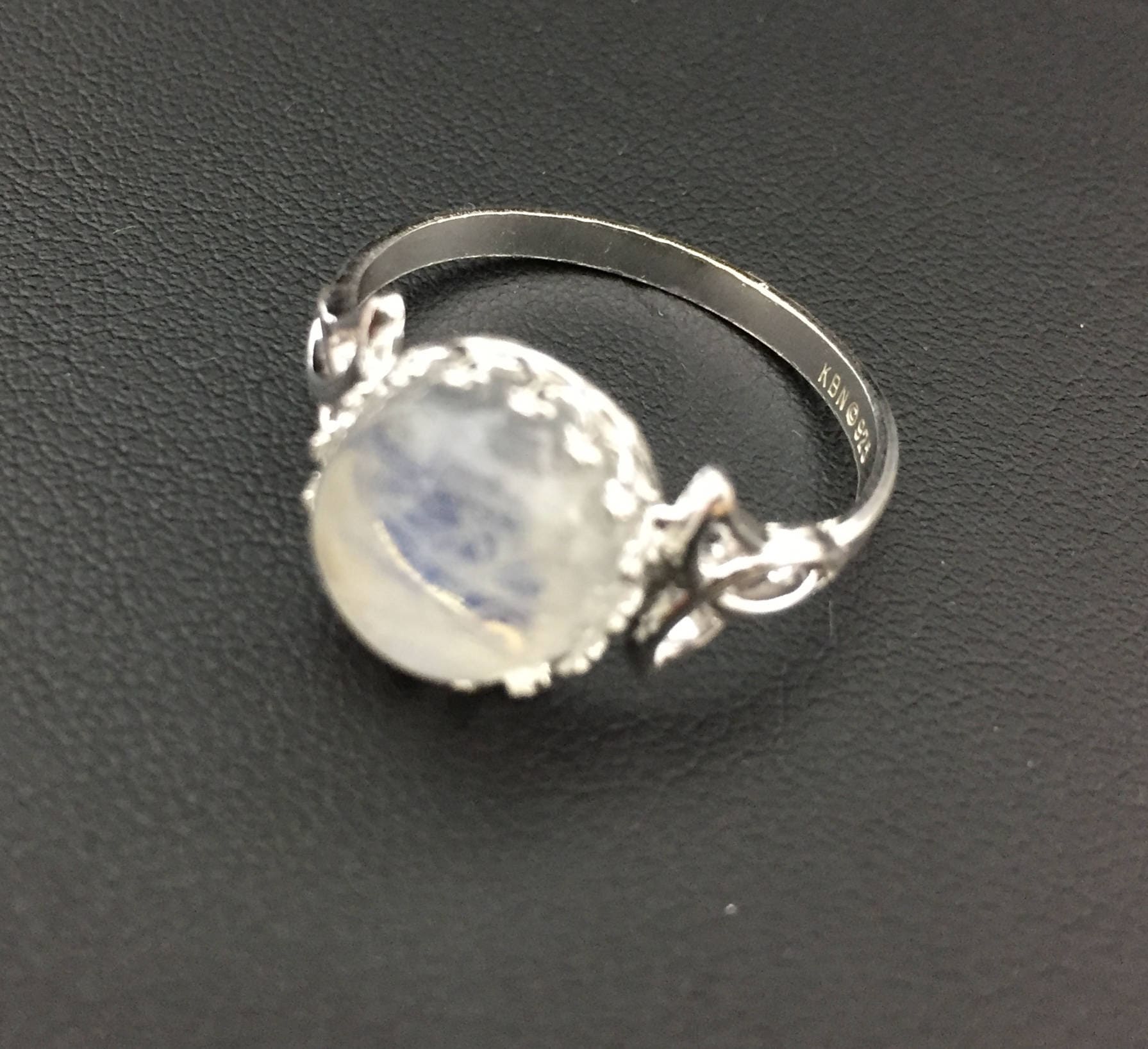 Celtic Moonstone Ring in Sterling Silver, Irish Amethyst Ring, Simple ...