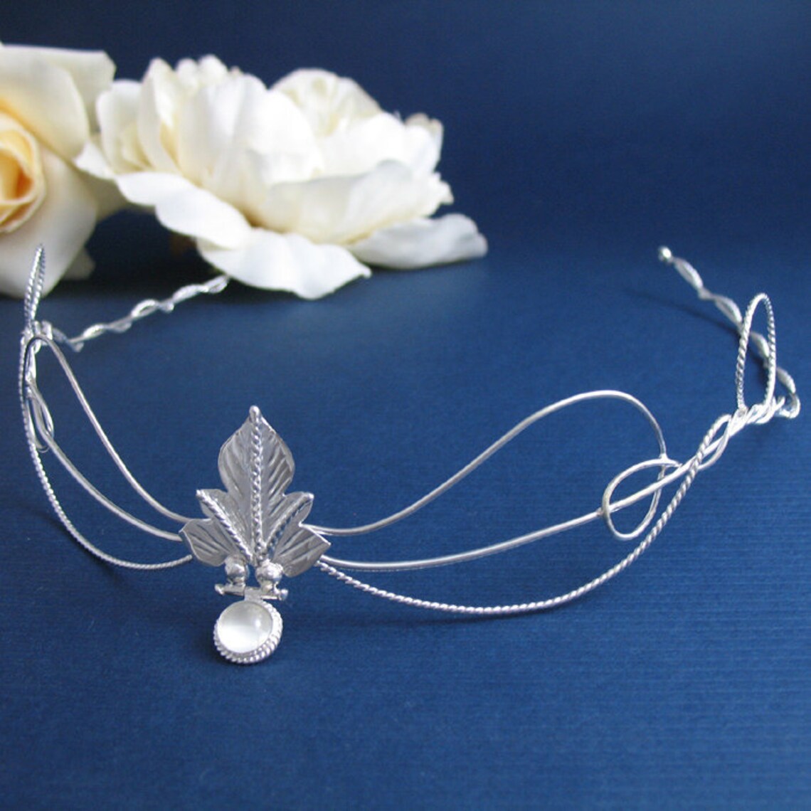 Woodland Leaves Amethyst Tiara Leaf Circlets Leaf Bridal - Etsy