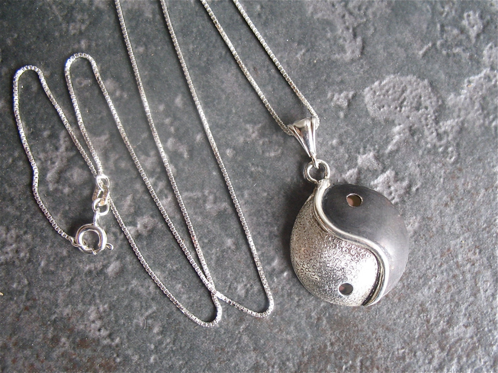 Yin Yang Necklace, Zen Necklace, Handmade Yin Yang Jewelry, 18 Inch ...
