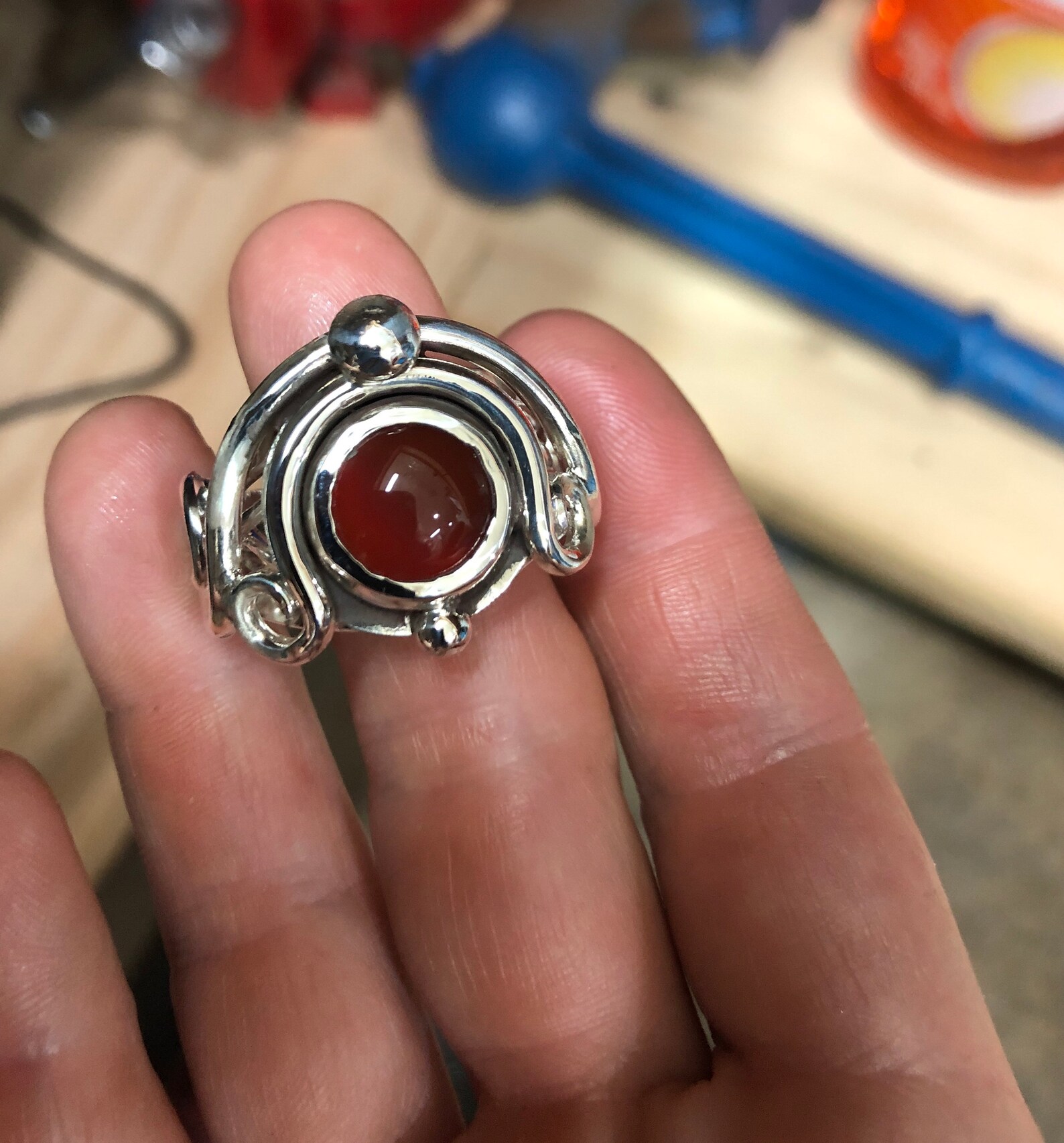 Statement Ring Witchblade Cosplay Ring in Sterling Silver Art - Etsy