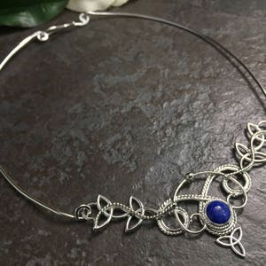 Celtic Trinity Knot Neck Jewelry, Celtic Victorian Neck Ring, Statement ...