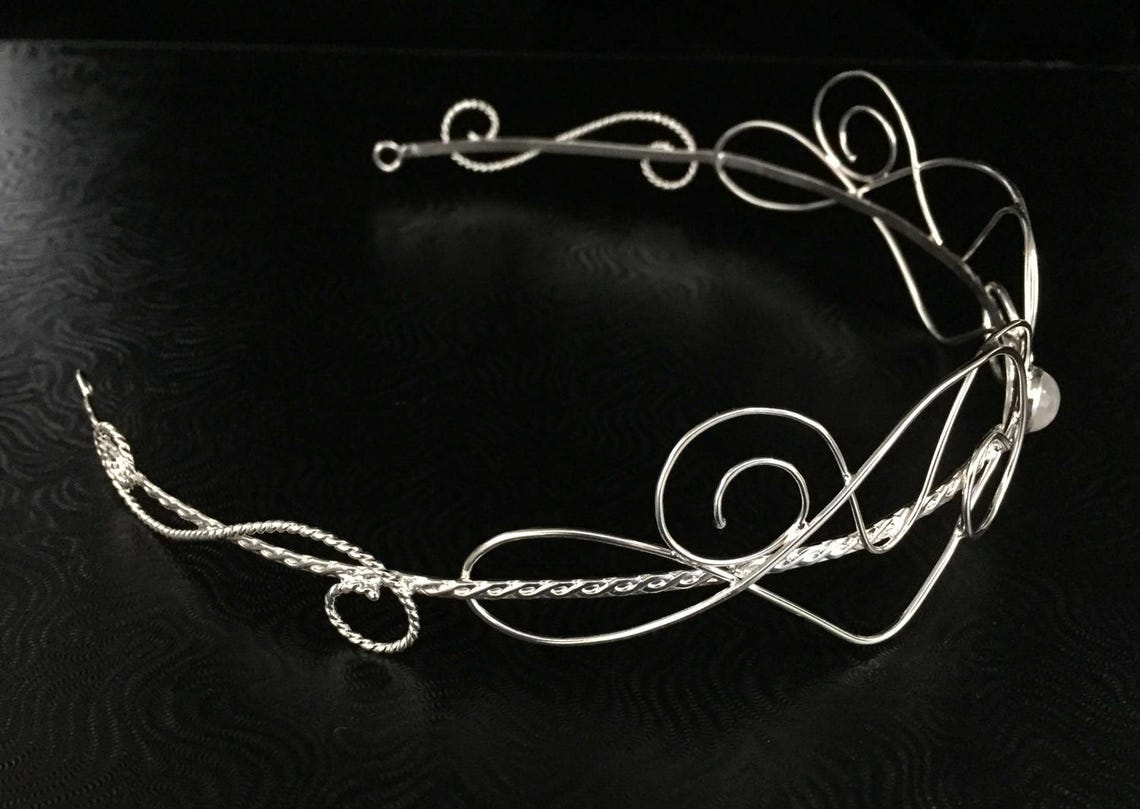 Bohemian Art Nouveau Moonstone Tiara in Sterling Silver | Etsy