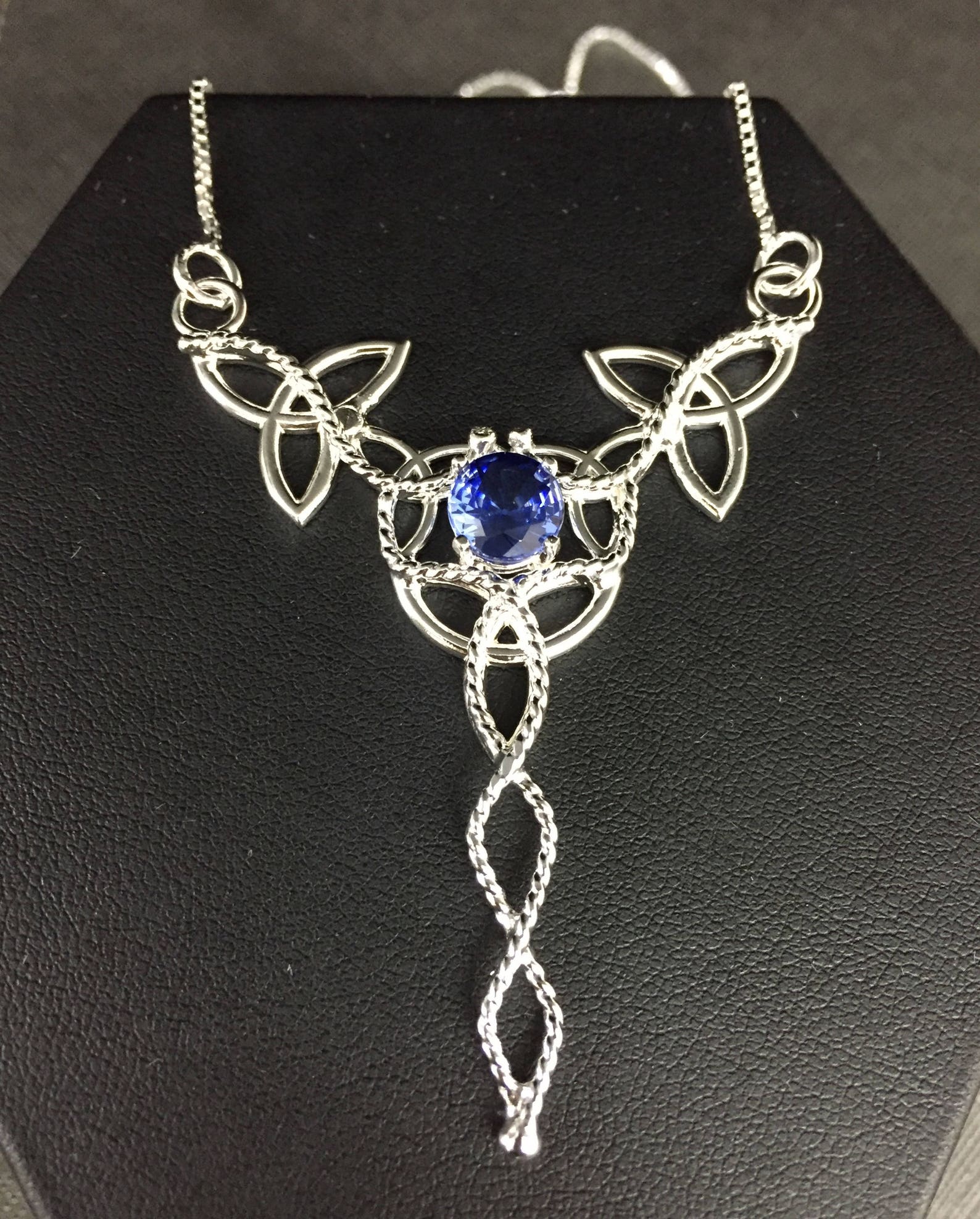 Celtic Gemstone Wedding Circlet and Necklace Set Irish - Etsy