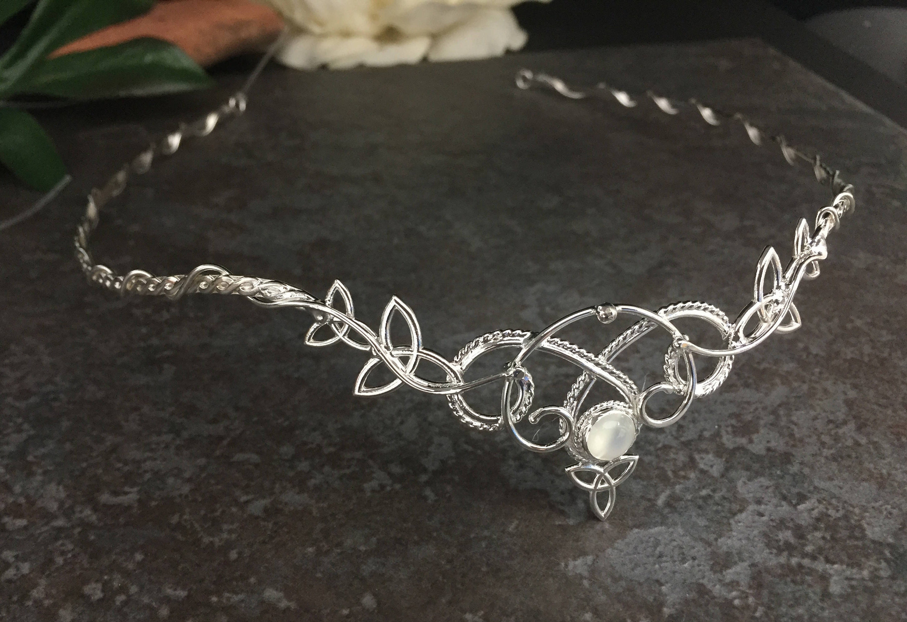 Celtic Knot Bridal Tiaras, Bohemian Celtic Wedding, Woodland Bridal ...