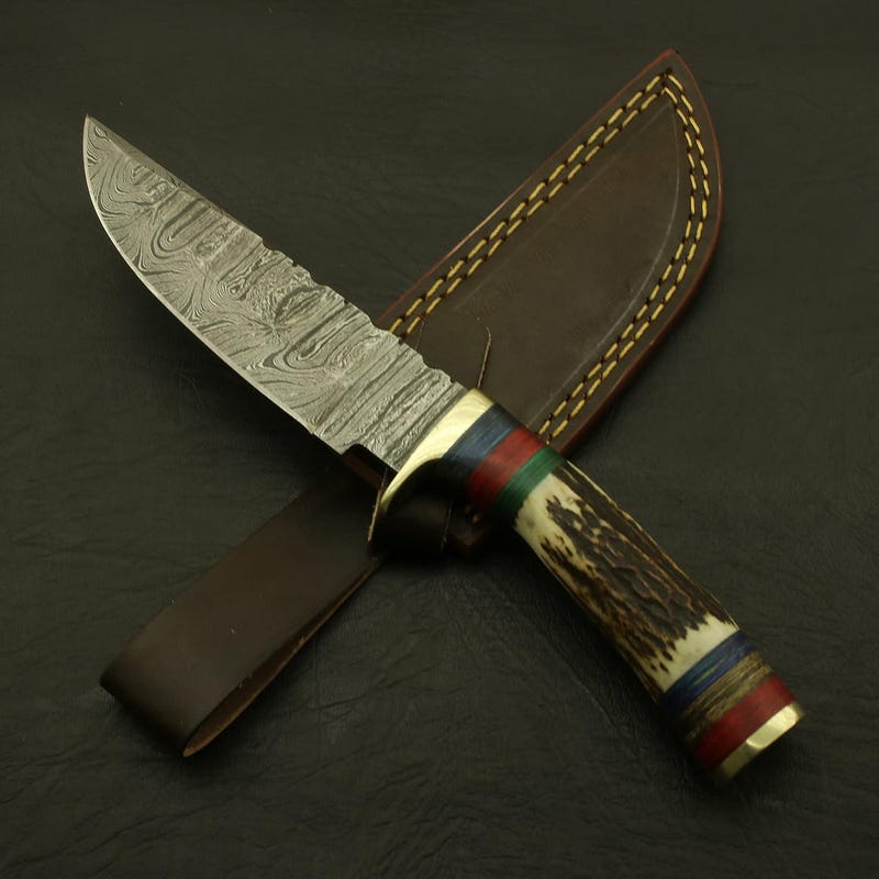 Damascus Knife 4 Inch - Etsy