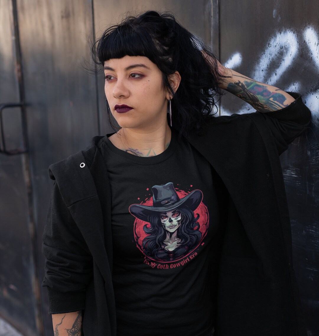 Goth Cowgirl Era Shirt, Vintage Western Style Top, Alternative Rodeo ...