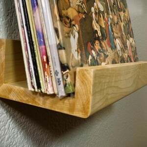 Handmade Mid-century Walnut Vinyl Record Shelf With Optional Inlay ...
