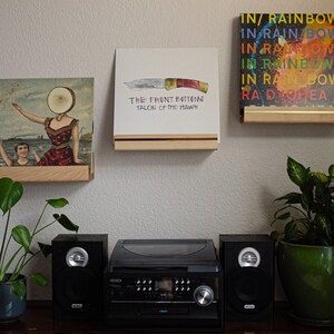 Handcrafted Wooden Shelves for Vinyl Record Display Unique Floating ...