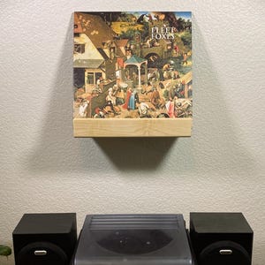 Handmade Mid-century Walnut Vinyl Record Shelf With Optional Inlay ...