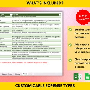 Expense Report Form Template | Editable Excel Spreadsheet Expense ...