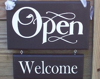 Two Sided Open Sign - Etsy