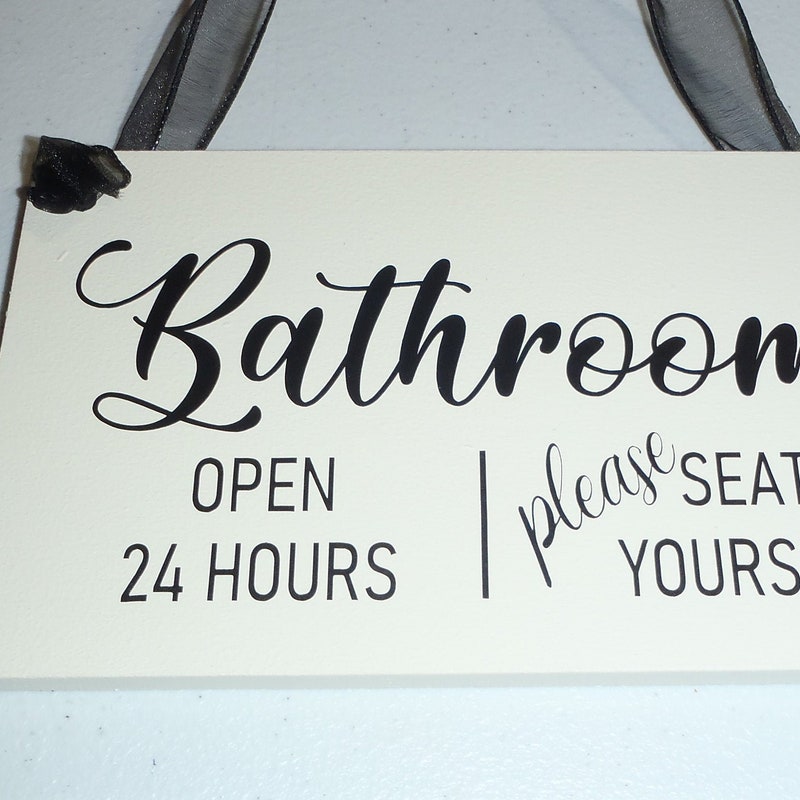 Bathroom Signage - Etsy