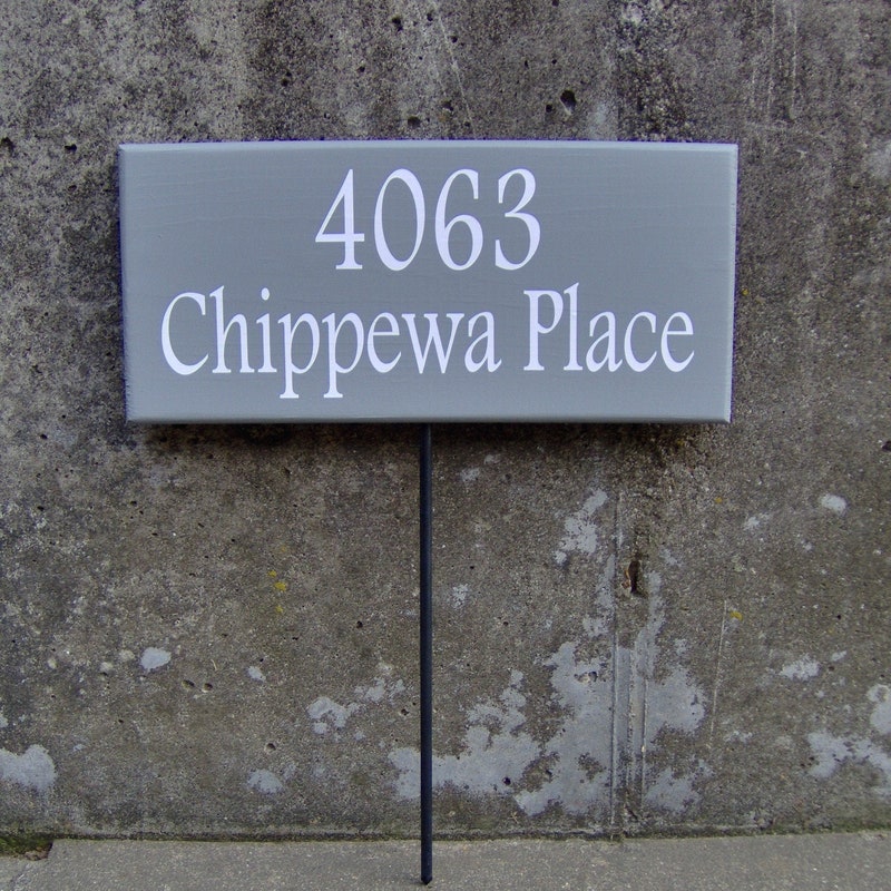 House Number Yard Sign - Etsy