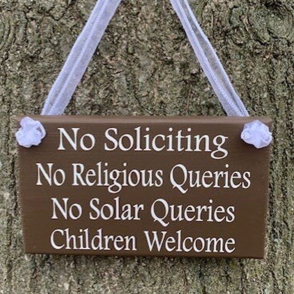 Solar Soliciting Sign - Etsy