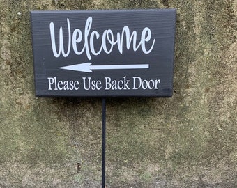 Please Use Back Door | Etsy