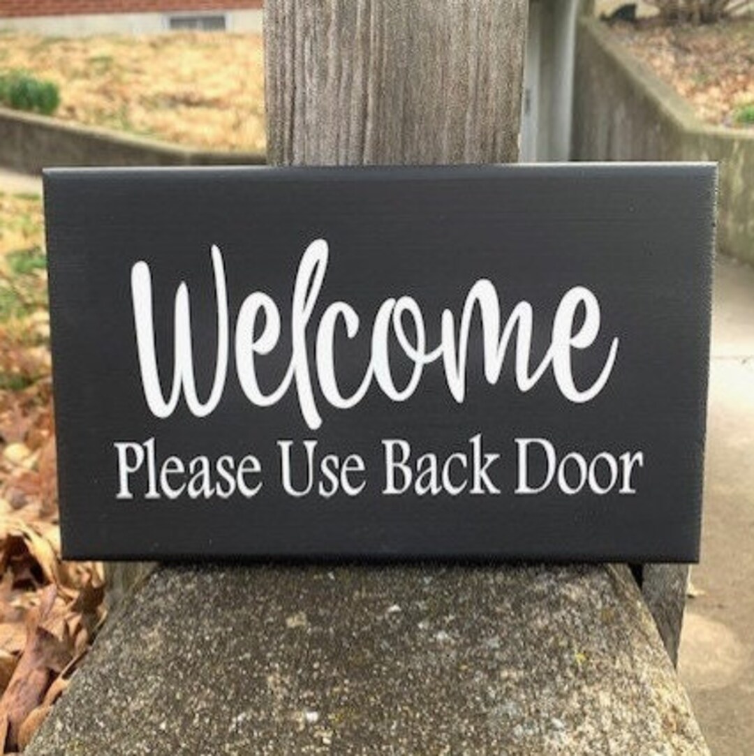 Directional Signs for Entry to Home or Business Door Hanger or Wall ...