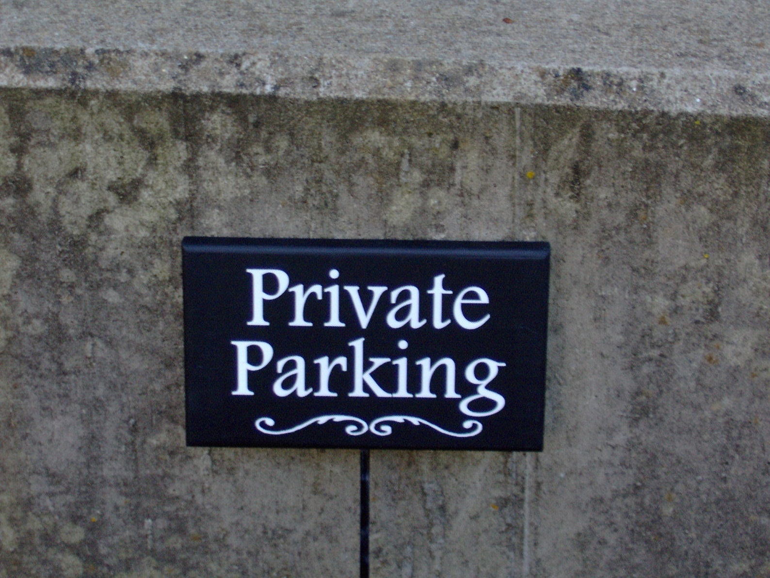 Custom Private Parking Sign Wood Vinyl Stake Sign Driveway - Etsy