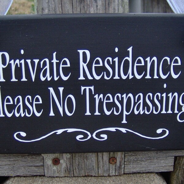 Custom No Trespassing Signs - Etsy