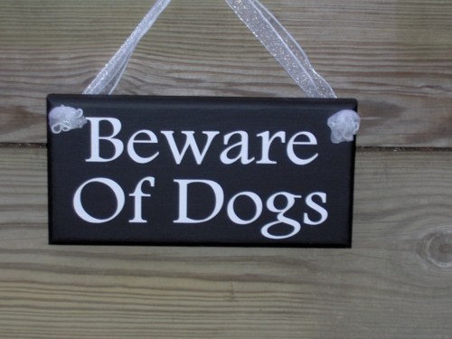 Dog Owner Signs Beware of Dogs Wood Vinyl Year Round Door Sign | Etsy